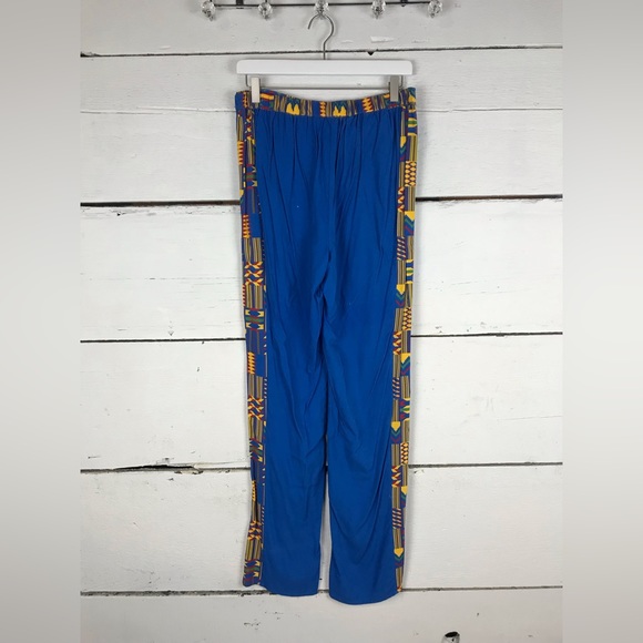 Ashro | Pants & Jumpsuits | African Pants Blue Yellow African Print ...